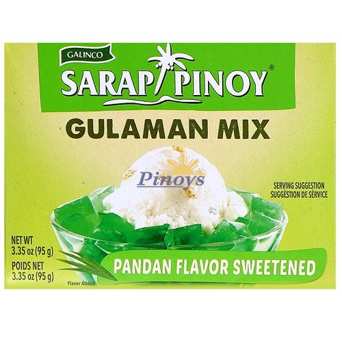 Sarap Pinoy Gulaman Pandan Flavour 95 g - Galinco :: Pinoys.eu