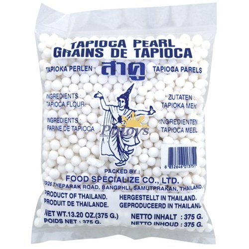 Tapioca pearls white, large 375 g - Thai dancer :: Pinoys.eu