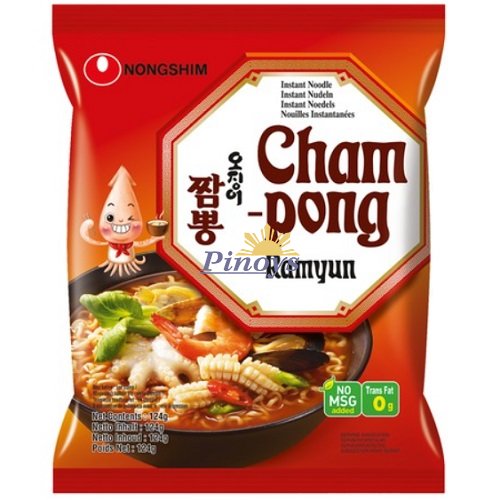 Instantní ramen Champong s příchutí mořských plodů 124 g - Nongshim ...