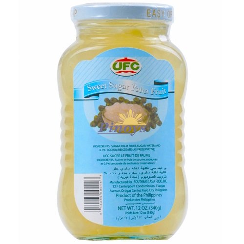Palm fruit in syrup, white, Kaong 340 g - UFC :: Pinoys.eu