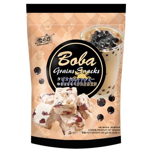 Boba Grains Snack Milk Tea flavour 144 g (12x12g) - Yuki & Love ...