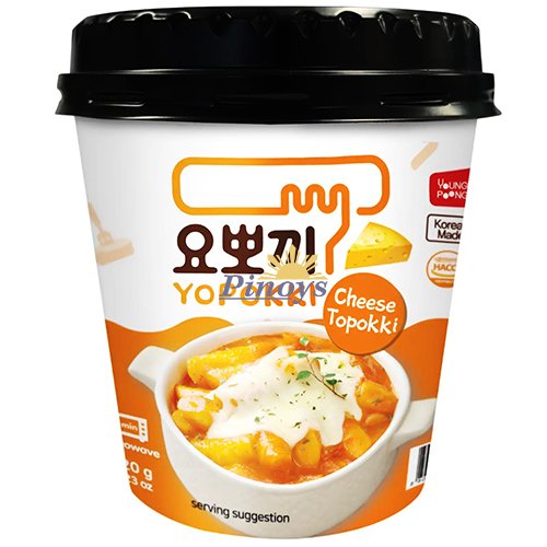 Rice cake Cheese Snack, Topokki, cup 120 g - Yopokki :: Pinoys.eu