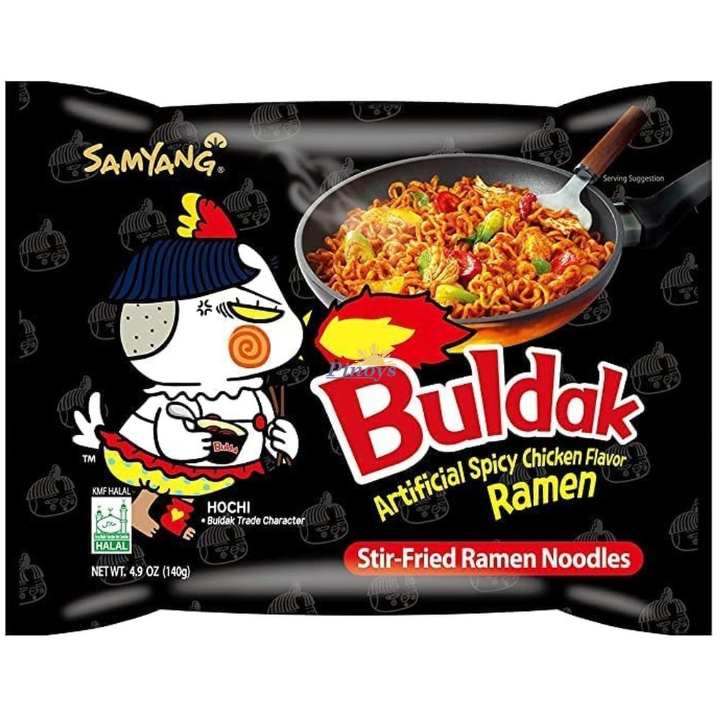 Hot chicken flavour noodles Buldak 140 g - Samyang :: Pinoys.eu