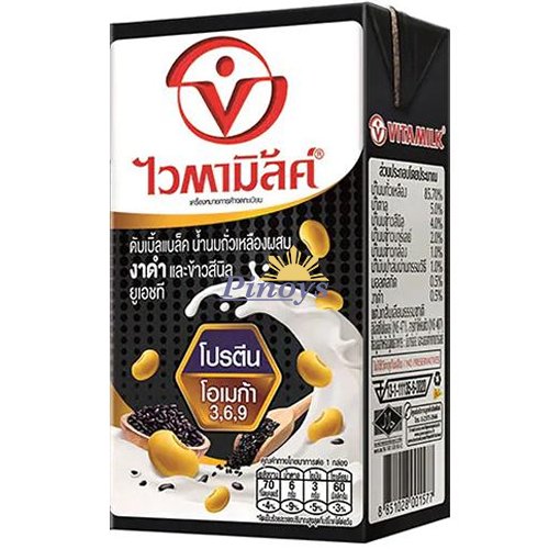 Black Sesame Soybean Milk, Tetrapack 300 ml - Vitamilk :: Pinoys.eu
