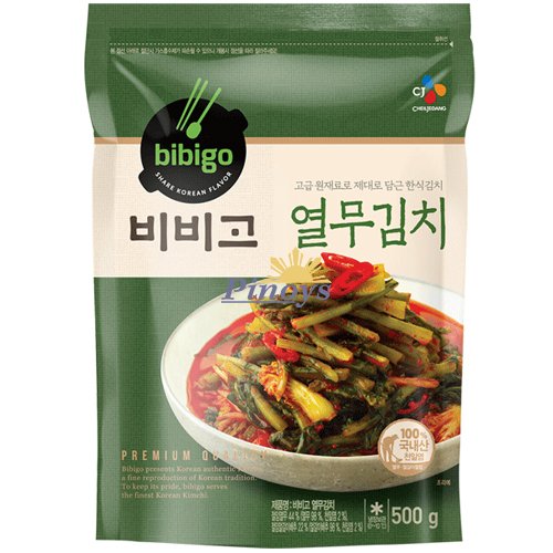 Fresh Korean Young Radish Leaves Yulmu Kimchi Vegetable 450 g - Bibigo :: Pinoys.eu