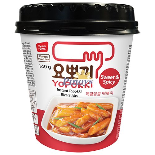Rice cake Sweet & spicy snack, Topokki, cup 140 g - Yopokki :: Pinoys.eu