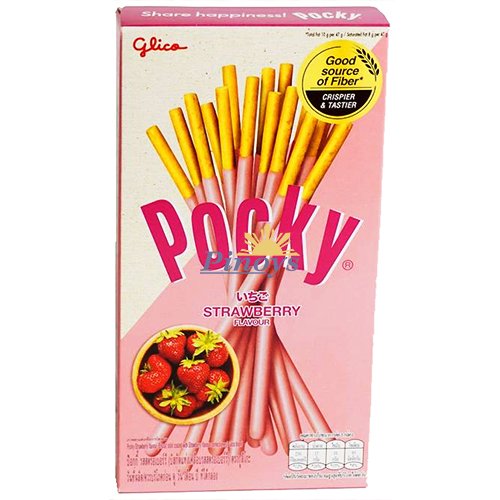 Pocky Stick Biscuit Strawberry flavour 43 g - Glico :: Pinoys.eu