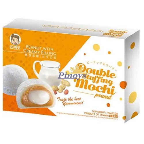 Mochi Double Stuffing Peanut Rice Cake 210 g - Szu Shen Po :: Pinoys.eu