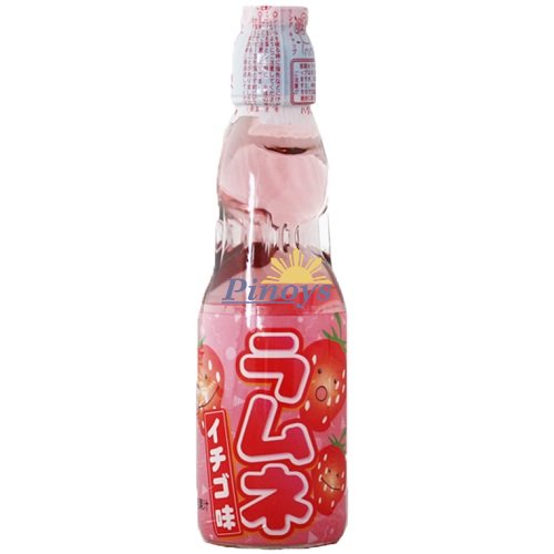 Japanese Ramune Soda, Strawberry 200 ml - Hata Kosen :: Pinoys.eu
