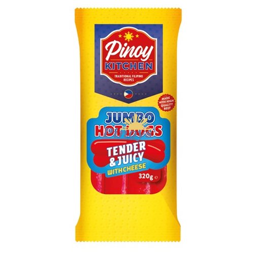 Jumbo Hot dogs Cheese 320 g - Pinoy Kitchen :: Pinoys.eu