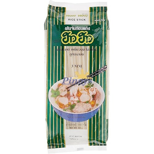 Flat Rice Noodles, Straight 3mm 500 g - How How :: Pinoys.eu