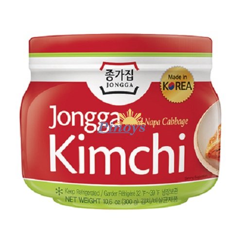 Fresh Korean Vegan Mat Kimchi, sliced in a jar 300 g - JONGGA :: Pinoys.eu