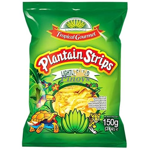Lightly Salted Plantain (Banana) Chips 150 g - Tropical Gourmet ...