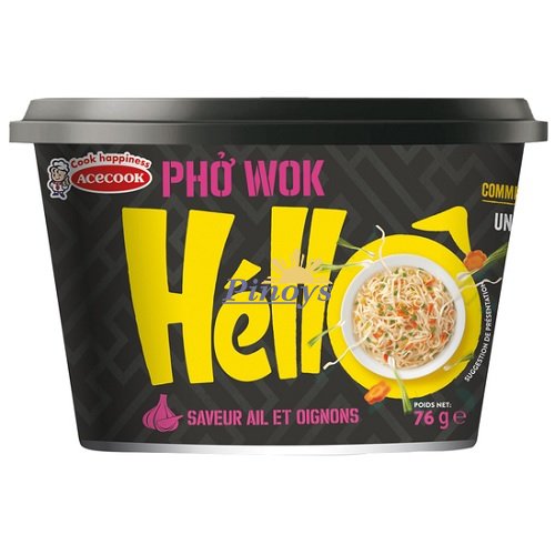 Pho Wok bowl noodles Onion & Garlic flavour 76 g - Acecook :: Pinoys.eu