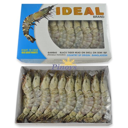 Black Tiger Shrimps 16/20 HO body peeled 1 kg - Seacon :: Pinoys.eu