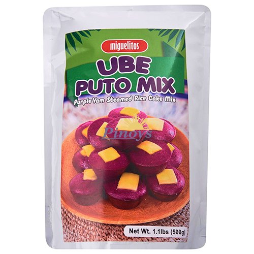 Puto Ube, Steamed Purple Potato Cake Mix 500 g - Miguelitos :: Pinoys.eu