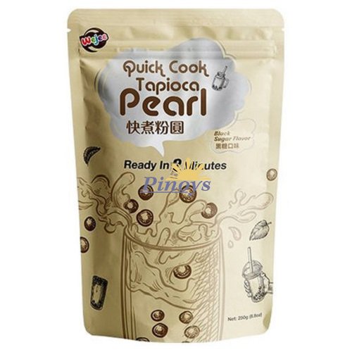 Quick Cook Tapioca Pearls with Brown Sugar flavour 250 g - Wejee :: Pinoys.eu
