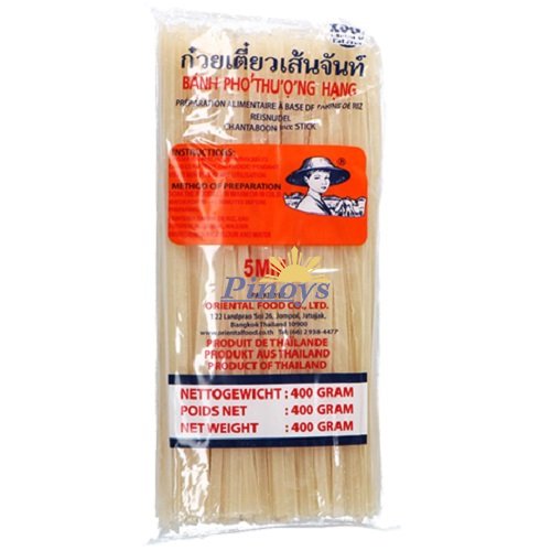 Flat Rice Noodles, Straight 5mm 400 g - Farmer :: Pinoys.eu