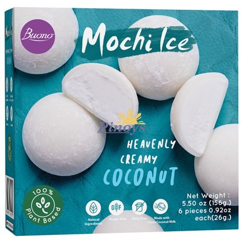 Ice Dessert Mochi Creamy Coconut 156 g - Buono :: Pinoys.eu