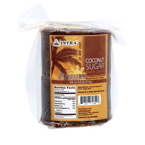 Indonesian Coconut Sugar "Gula Djawa" 270 g - INTRA :: Pinoys.eu