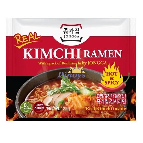 Instant Ramen Noodles with Real Kimchi 122 g - JONGGA :: Pinoys.eu