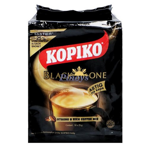 Instant Black Coffee 3 in 1 (10 sachets, 30g) 300 g - Kopiko :: Pinoys.eu