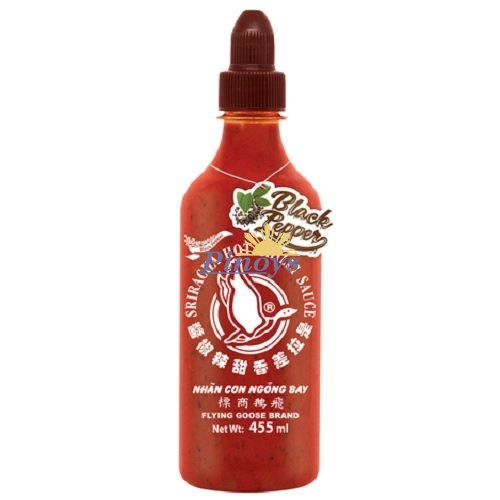 Sriracha pikantní chili omáčka s pepřem 455 ml - Flying Goose :: Pinoys.cz