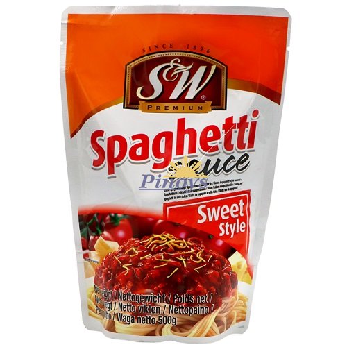 Spaghetti Sauce Sweet Style 500 g - S & W :: Pinoys.eu