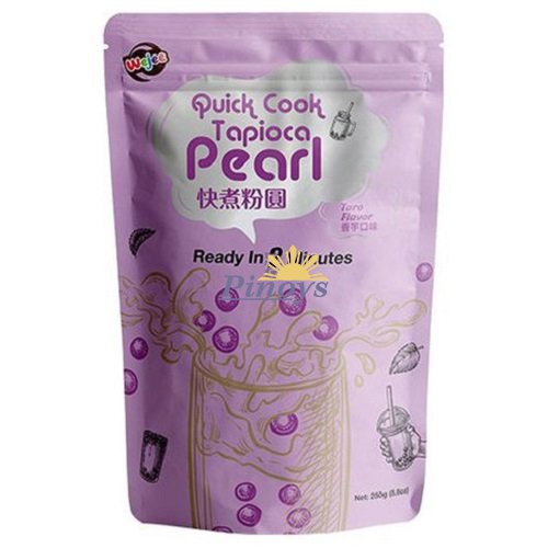 Quick Cook Tapioca Pearls with Taro flavour 250 g - Wejee :: Pinoys.eu