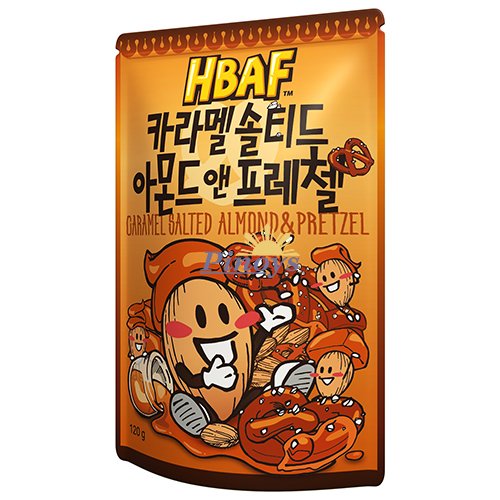 Almonds & Pretzels Salted Caramel flavour 120 g - Hbaf :: Pinoys.eu