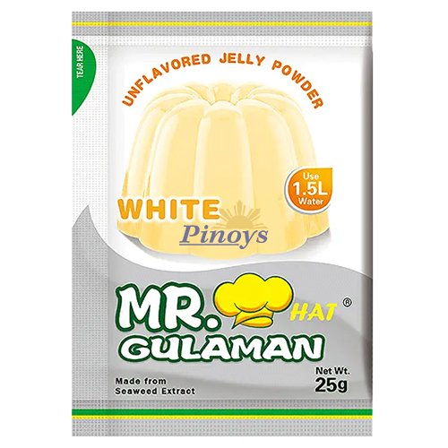 Mr. Gulaman Jelly Powder White, unflavored 25 g - Mr. Hat Gulaman ...