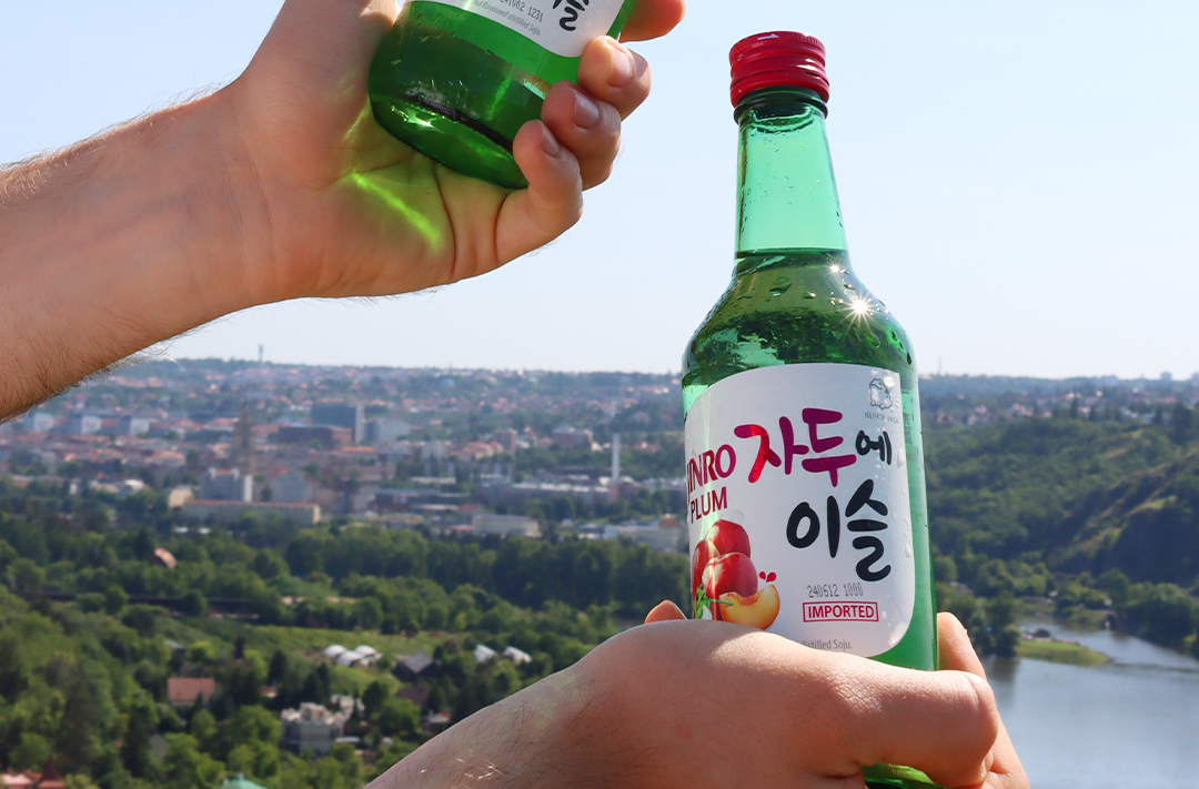 Soju Korean alcoholic drink Plum flavour 350 ml - Jinro :: Pinoys.eu